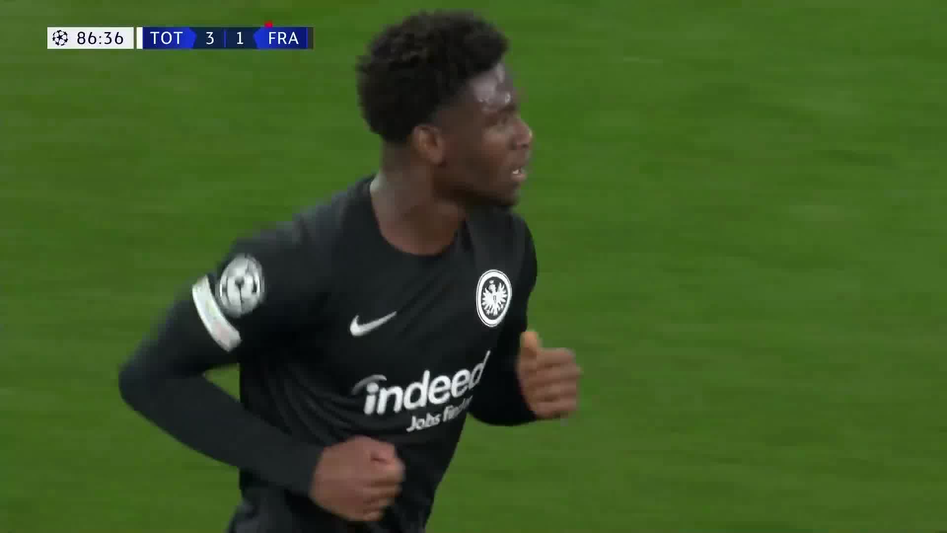 Watch Goal! Alidou Heads His First Frankfurt Goal from UEFA Champions ...