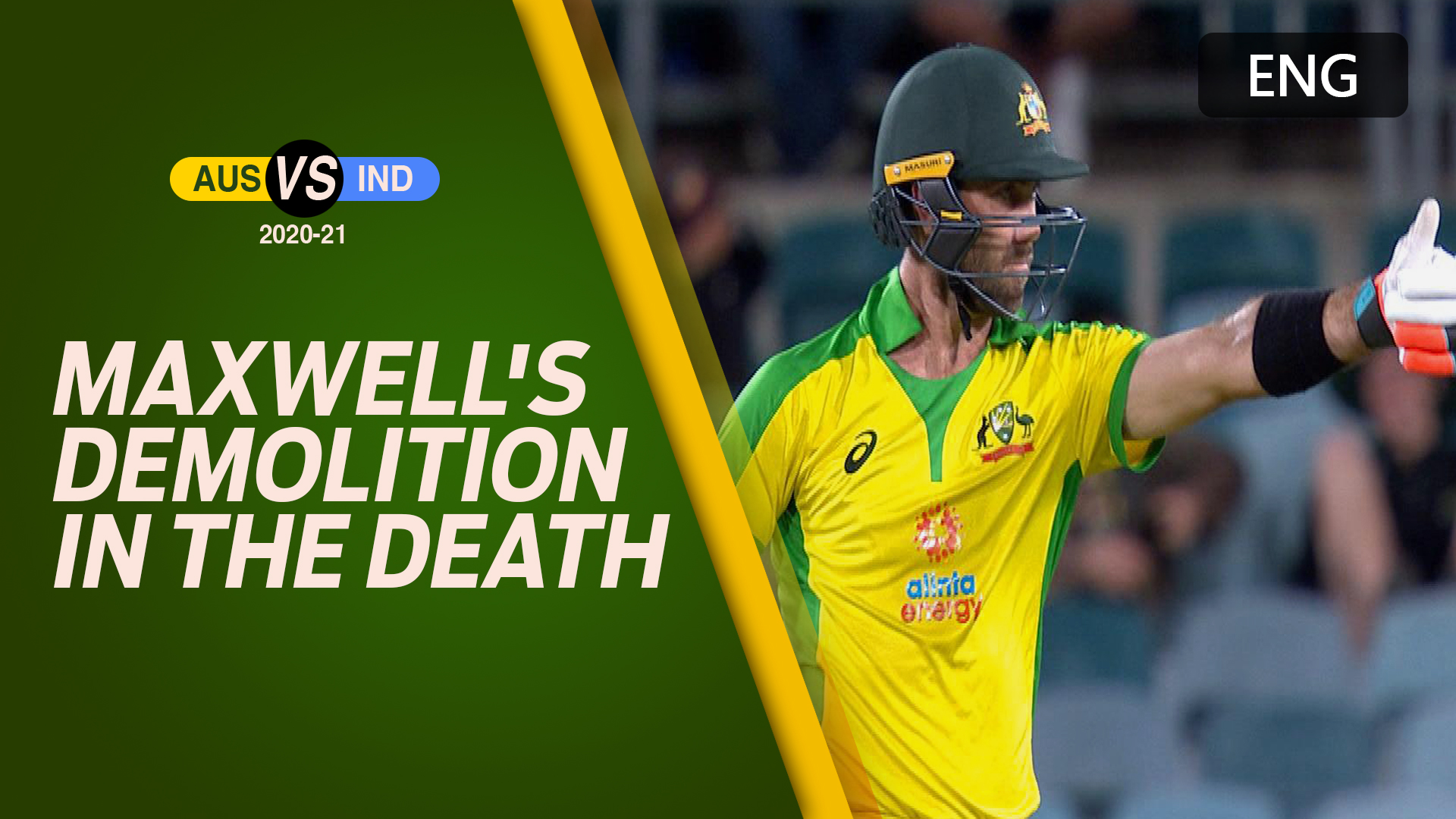 Watch SPL - Majestic Maxwell Dents India from India Tour of Australia ...