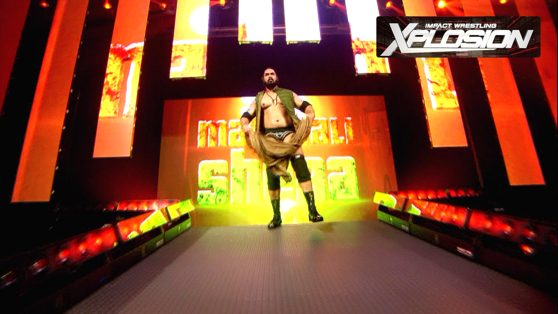 Watch Mahabali Shera Goes Up Against Rhino from TNA Xplosion - SonyLIV