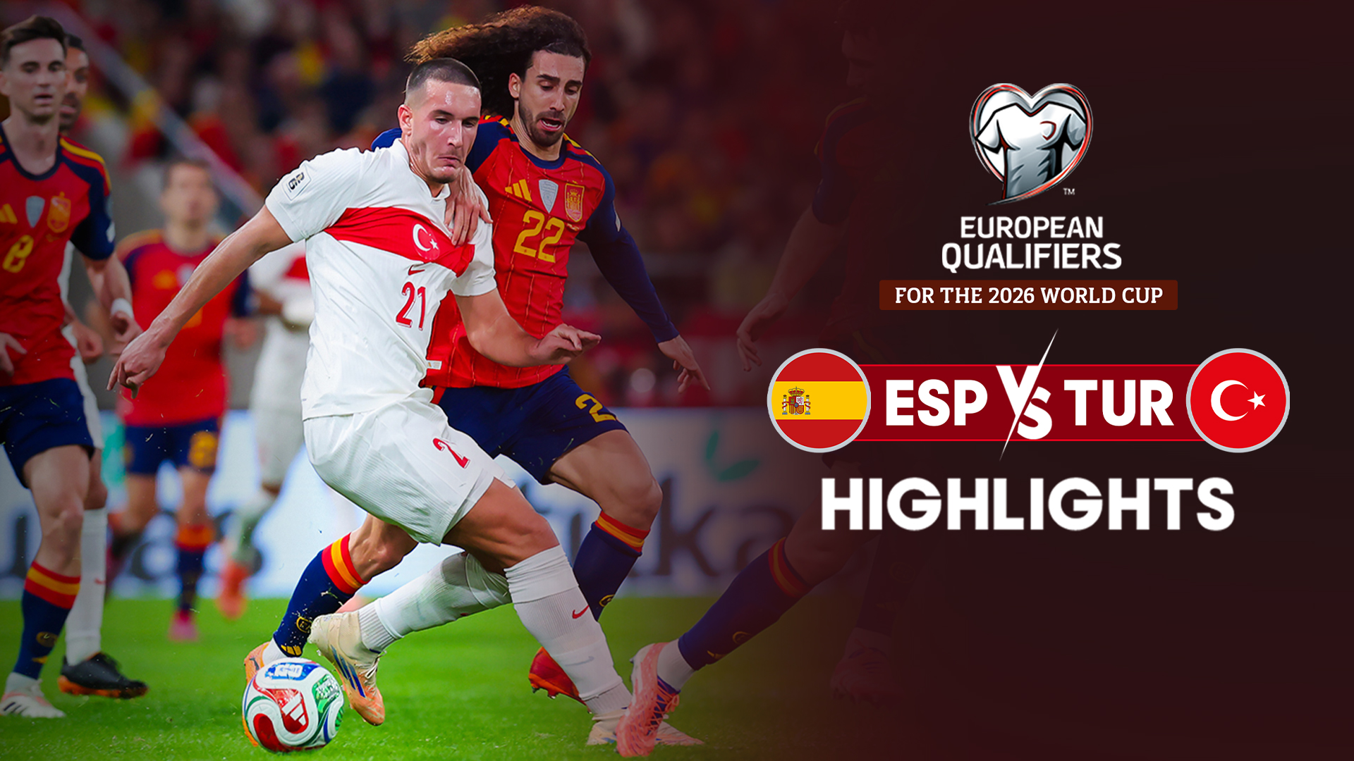 Spain vs Turkiye - Highlights - 19 Nov 2025